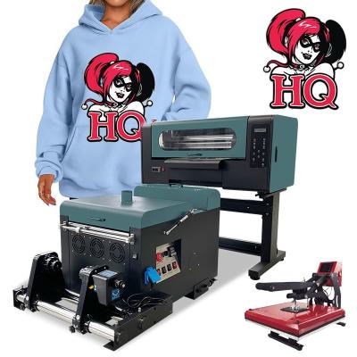 China A3 DTF Printer 2 Epson F1080 Heads 300mm PET Film T-Shirt Printing Machine with Shaking Powder for sale