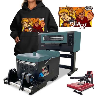 China 24 Inch DTF Printer Pet Film Printer All In One T Shirt Printing Machine 2 Epson XP600 for sale