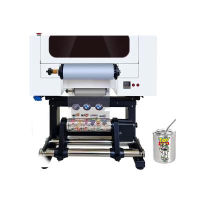 China A3 UV DTF Printer with EPSON XP600 Head 300mm Print Width CMYK+W+V for Labels Stickers for sale