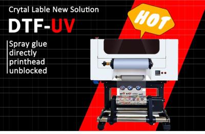 China A3 UV DTF Printer 300mm with XP600 Head - CMYK+White+Varnish Industrial Printing Machine for sale