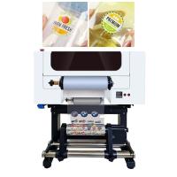 China 300mm High Resolution UV DTF Printer for Bottle Acrylic Plastic with 95kg Weight and 3m²/h Speed for sale