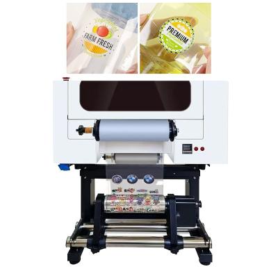 China 300mm High Resolution UV DTF Printer for Bottle Acrylic Plastic with 95kg Weight and 3m²/h Speed for sale