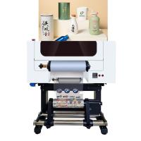 China 300mm UV DTF Printer 2xEPSON F1080 Printheads CMYK+W+V Roll to Roll Sticker Printer for sale