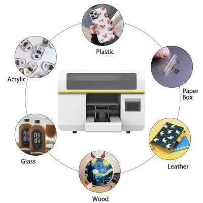 China A3 UV Printer 1200dpi Epson U1 HD Printhead Flatbed Roll to Roll Cylinder Printing for sale