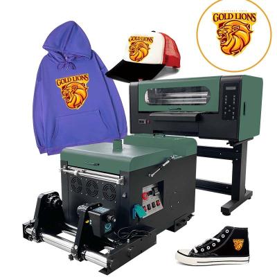 China Dual Head A3 DTF Printer 30cm Film Digital T Shirt Printing Machine 2 Epson F1080 150KGS for sale