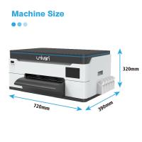 China Compact A3 Size 330mm DTF Transfer Machine with F1080 Print Head - 1.2㎡/h Speed, 200W Power for sale