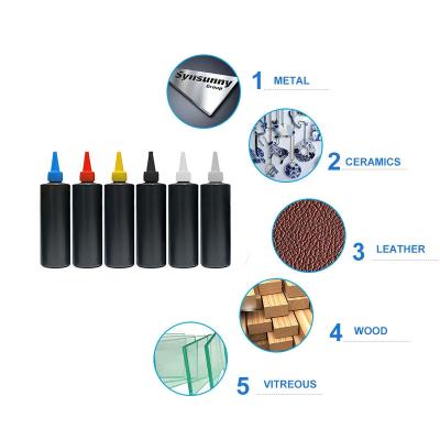 China CMYK Hard UV Ink Varnish LED Ink for UV Inkjet Printers - 6 Colors with 3+ Years Outdoor Durability for sale