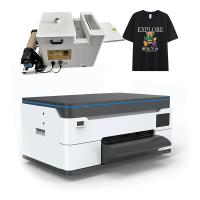 China F1080 Head DTF White Ink Printer with Shaking Powder Machine - 720×390×320mm Size, 200W Power for T-shirt Printing for sale
