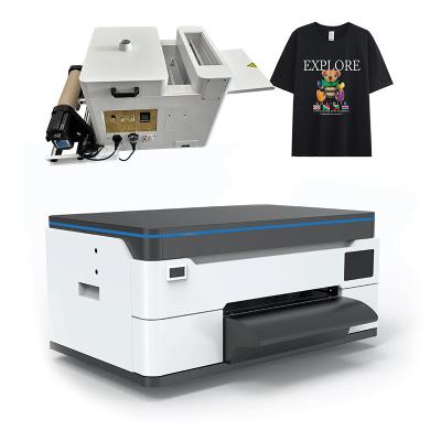 China F1080 Head DTF White Ink Printer with Shaking Powder Machine - 720×390×320mm Size, 200W Power for T-shirt Printing for sale
