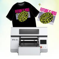 China VISUAL-TEX DTG-A2 Direct to Garment Printer 30cm Width 400x500mm Print Area with CMYK+White Ink System for sale