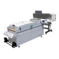 China 24 Inch DTF Printer 4 I3200 Printheads Roll to Roll PET Film with 60cm Powder Shaker for sale
