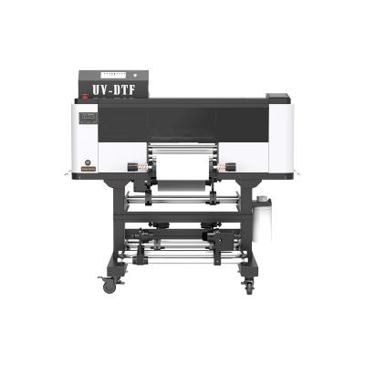China 30cm UV DTF Printer 2 EPSON F1080 XP600 Head Print Laminate in One 300mm Width for sale