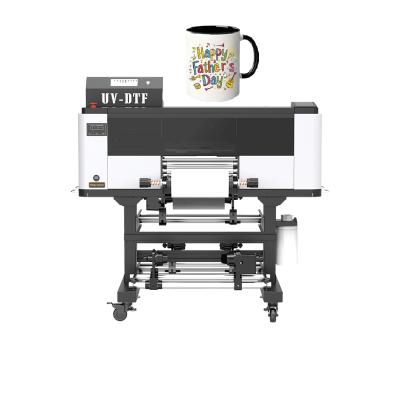 China UV DTF Printer 2xEPSON F1080 XP600 Head Air Cooling 300mm Width 20ml/sqm Ink Consumption for sale