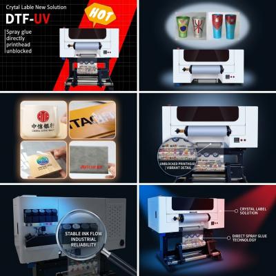 China EPSON F1080 UV DTF Sticker Printer A3 Cup Pen Wraps Logo Transfer Machine for sale