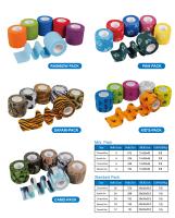 China Premium Cotton Sterile Gauze Bandage Self Adhesive Flexible Cohesive Bandage for sale