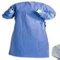 China Hospital Scrubs Disposable Dressing Gowns With Elastic Cuff for sale