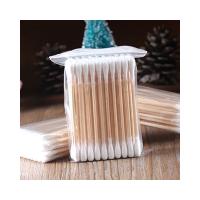 China Lightweight Medical Cotton Swabs Wooden Stick Convenient Anti Bacterial for sale