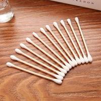 China Disposable Sterile Wood Stick Cotton Swabs Applied For Cleaning Machine for sale