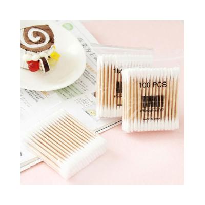 China Daily Use Wooden Cotton Buds Multi Process Disinfection And Sterilization for sale