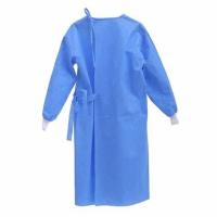 China PP PE Raw Material Blue Isolation Gowns Convinient For Personal Care for sale