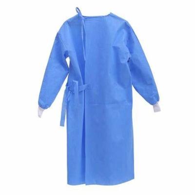 China PP PE Raw Material Blue Isolation Gowns Convinient For Personal Care for sale
