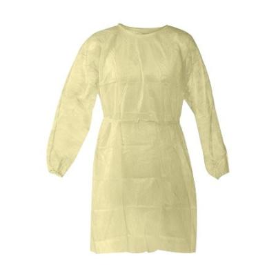China Yellow Disposable Surgical Gown , PP Isolation Gown High Structure Strength for sale