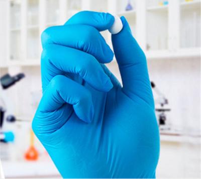 China Good Feeling Medical Grade Nitrile Gloves Antibacterial Good Abrasion Resistance for sale
