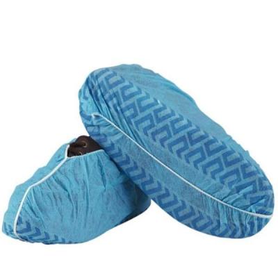 China Anti Slip Non Woven Shoe Cover , 15x40cm Footwear Covers Disposable for sale