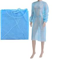 China Lightweight Disposable Non Woven Gown Superior Breathability Fliud Resistant for sale