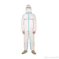 China Medical Disposable Protective Suit , White Disposable Suit Easy Carrying for sale