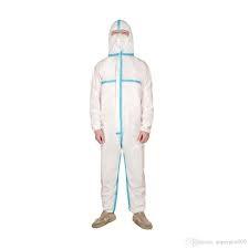 China Medical Disposable Protective Suit , White Disposable Suit Easy Carrying for sale