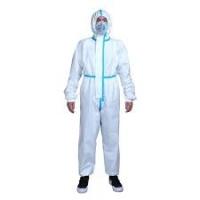 China Soft Hand Feeling Disposable Hooded Coveralls S - 4XL Prevent Pollution for sale