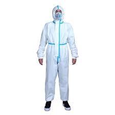 China Soft Hand Feeling Disposable Hooded Coveralls S - 4XL Prevent Pollution for sale