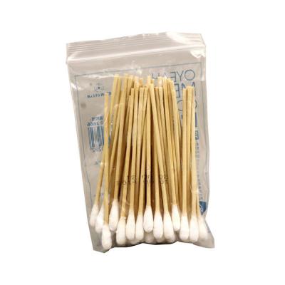 China General Size Wooden Cotton Buds Multi Process Disinfection And Sterilization for sale