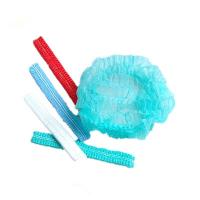 China Food Processing Disposable Non Woven Cap Comfortable Wearing Latex Free for sale