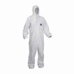 China Dustproof White PP PE SMS Breathable Disposable Coveralls for sale
