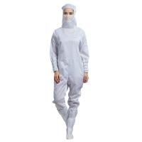 China 98% Conductive PE SMS Dust Free ESD Cleanroom Coverall for sale
