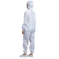 China 98% Conductive PE SMS Dust Free ESD Cleanroom Coverall for sale