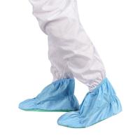 China 98% Conductive PE SMS Dust Free ESD Cleanroom Coverall for sale