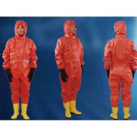 China Disposable PVC XL Hazmat Chemical Refusal Suit Conjoined for sale