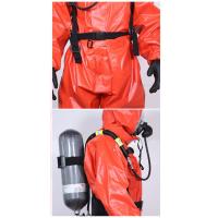 China Disposable PVC XL Hazmat Chemical Refusal Suit Conjoined for sale