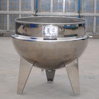 China Stainless Steel Electric Steam Jacketed Kettle 100L Cooking Kettle with Agitator Mixer for sale
