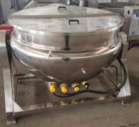 China Stainless Steel Electric Steam Jacketed Kettle 100L Cooking Kettle with Agitator Mixer for sale