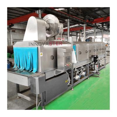 China 6100x1700x1700mm Industrial Crate Washing Machine High Pressure Washer for Beverage Containers for sale