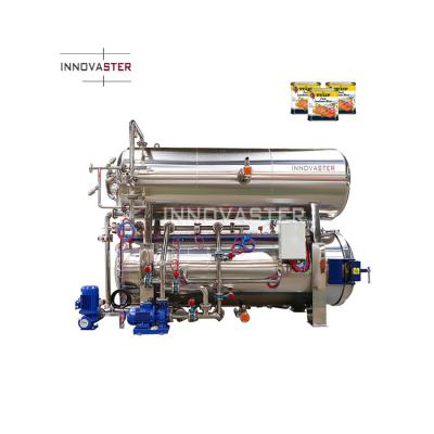 China 3P Water Bath Sterilizer Autoclave 121°C Retort Machine for Tin Canned Fish Tuna Tomato for sale