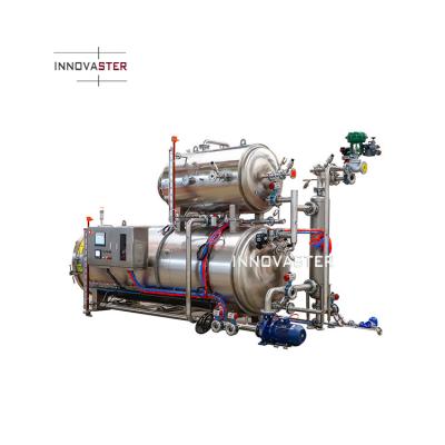China 1100x1200x1500mm Stainless Steel Pouches Pressure Cooker Retort for Canned Food Processing 121°C for sale