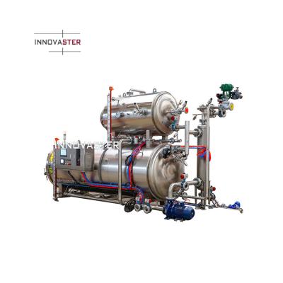 China 1KW Steam Cooking Retort for Food Processing Cylindrical Pressure Vessel 121°C for sale