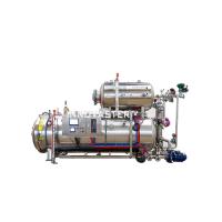 China 380V Steam Horizontal Water Spray Retort Machine 2100 kg for Sausage Pouch Liquid Bottle Package for sale