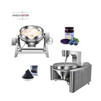 China Stainless Steel Electric Oil Heating Sauce Cooking Pot 200L with Mixing and Legs for sale