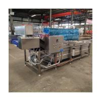 China 380V Industrial Vegetable Fruit Washing Machine 2mm SUS304 Gantry Lift Tank for sale